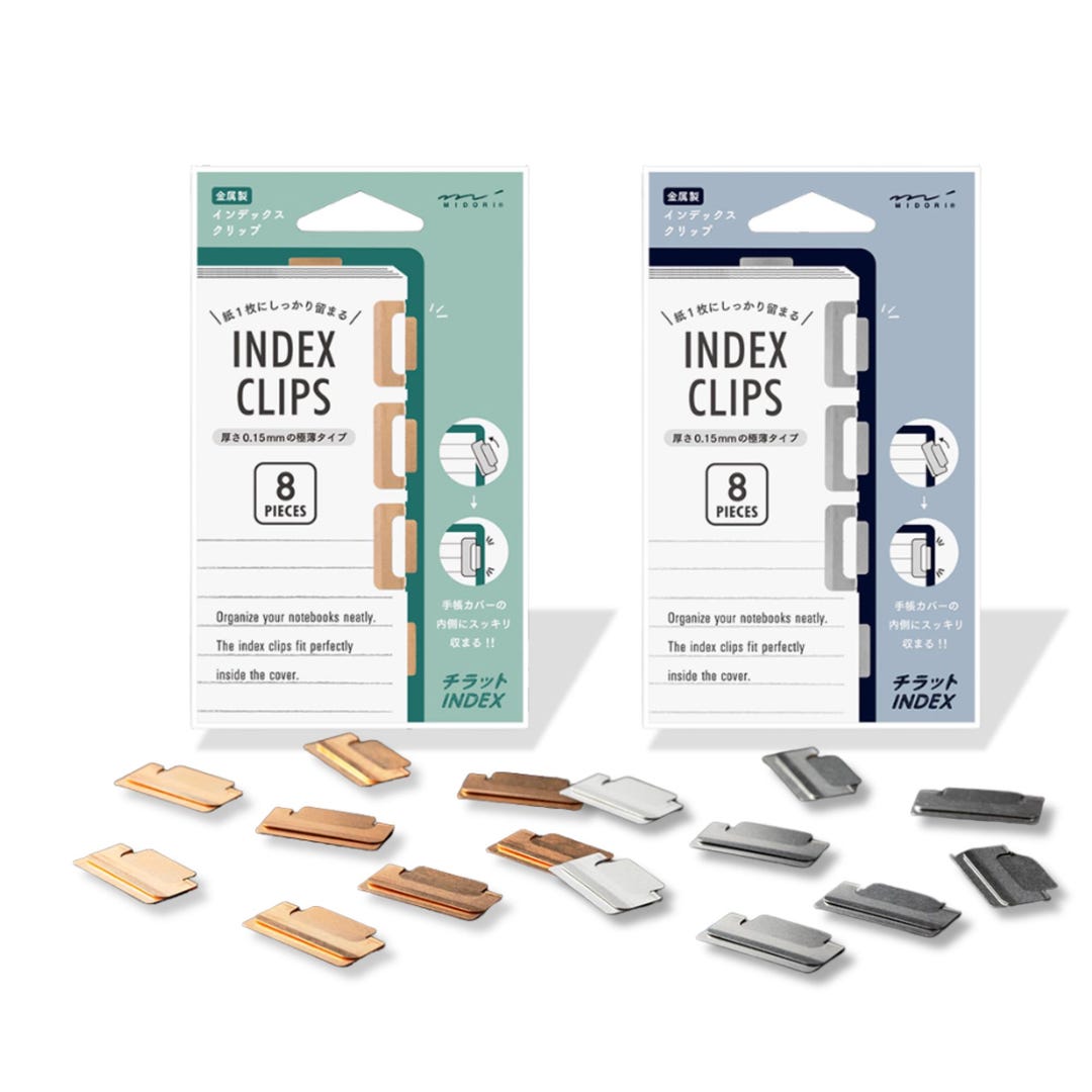 Midori Index Clips Chiratto Minimalist Clips - Etsy