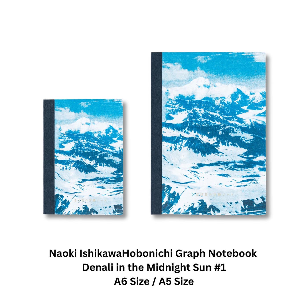 Hobonichi Naoki Ishikawa Graph Notebook Denali in the Midnight Sun 1 A6 ...