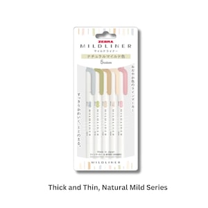 Zebra Mild Liner, Friendly Mild Colors, 5-color Set, Japan Product ...