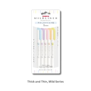 Zebra Mild Liner, Friendly Mild Colors, 5-color Set, Japan Product ...