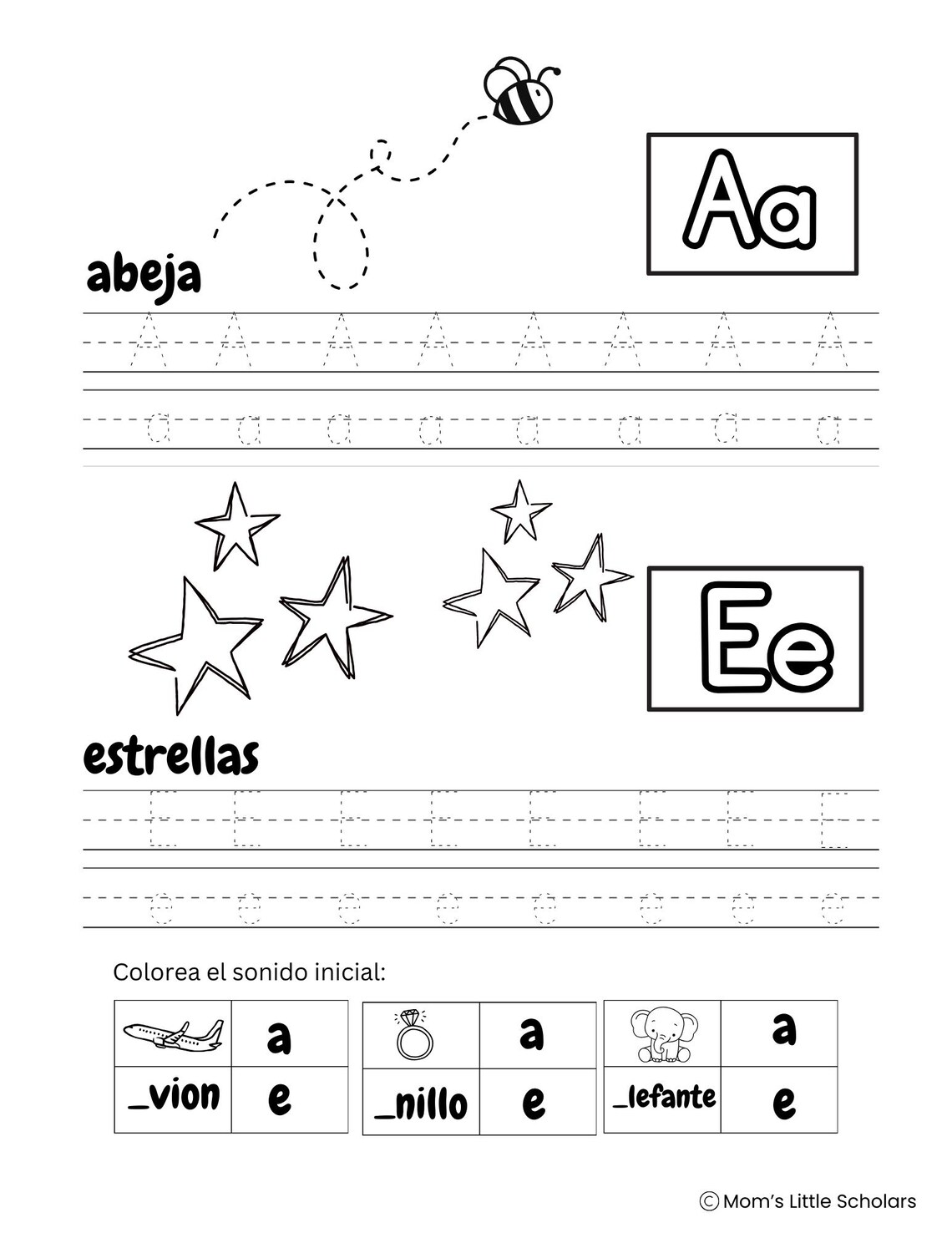 Learn to Read Spanish Printable Pages Worksheets for Elementary and ...