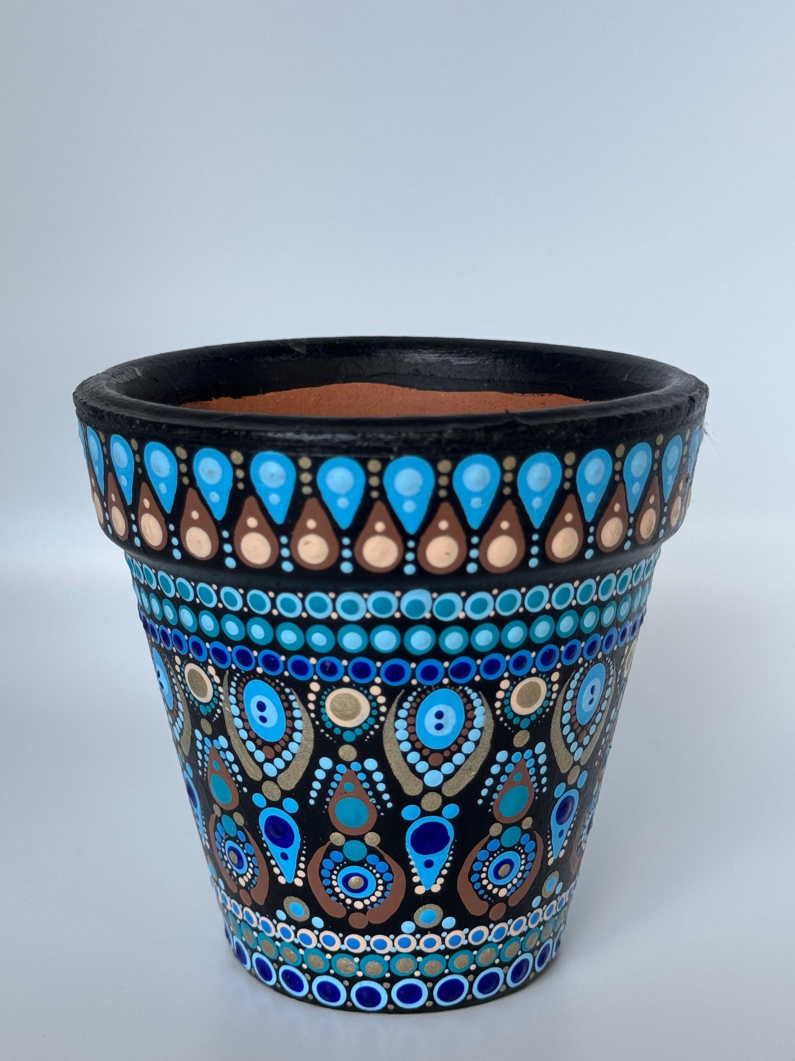 Hand Painted Flower Pots - Etsy