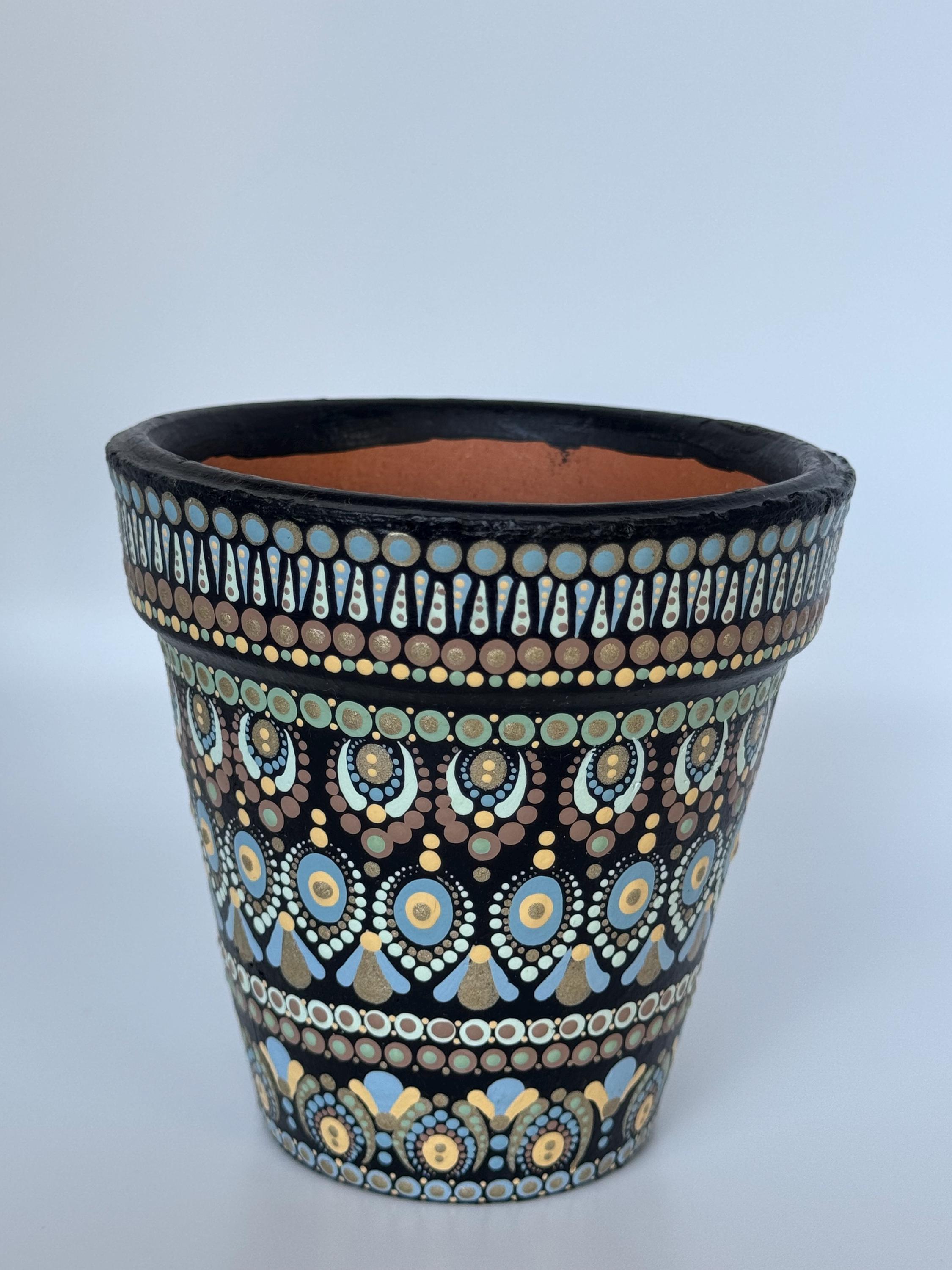 Hand Painted Flower Pots - Etsy