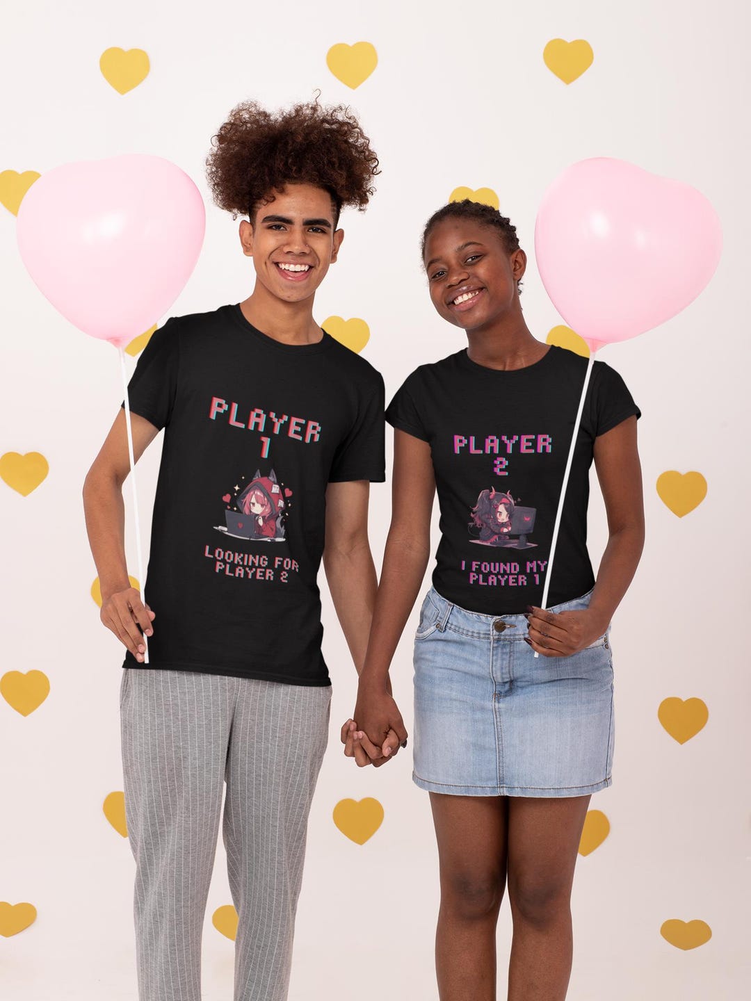 Make Your Player Two Feel Special With This Gamer Couples Tee Matching ...