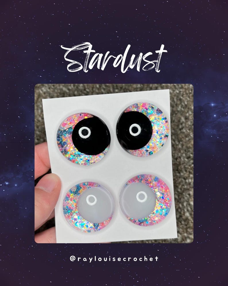 The Galaxy Collection | Glitter Galaxy | Crochet Amigurumi Sinker Eyes ...