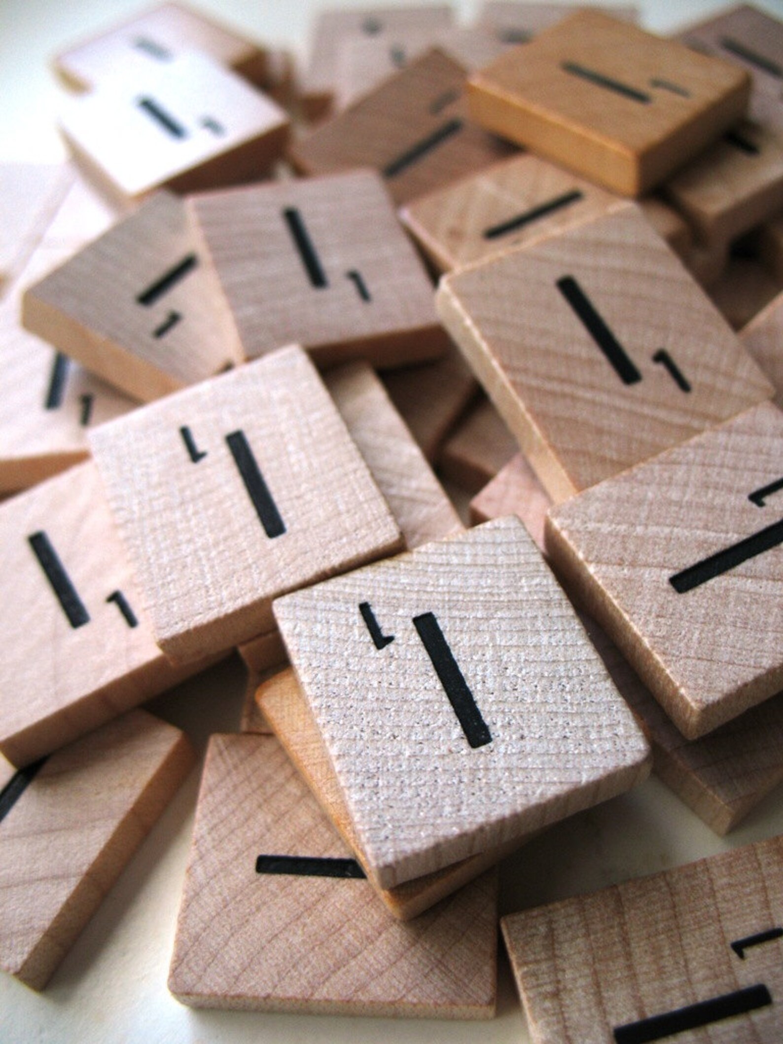Scrabble Tiles 100 Letter I 100 Wood Scrabble Letter I Tiles | Etsy