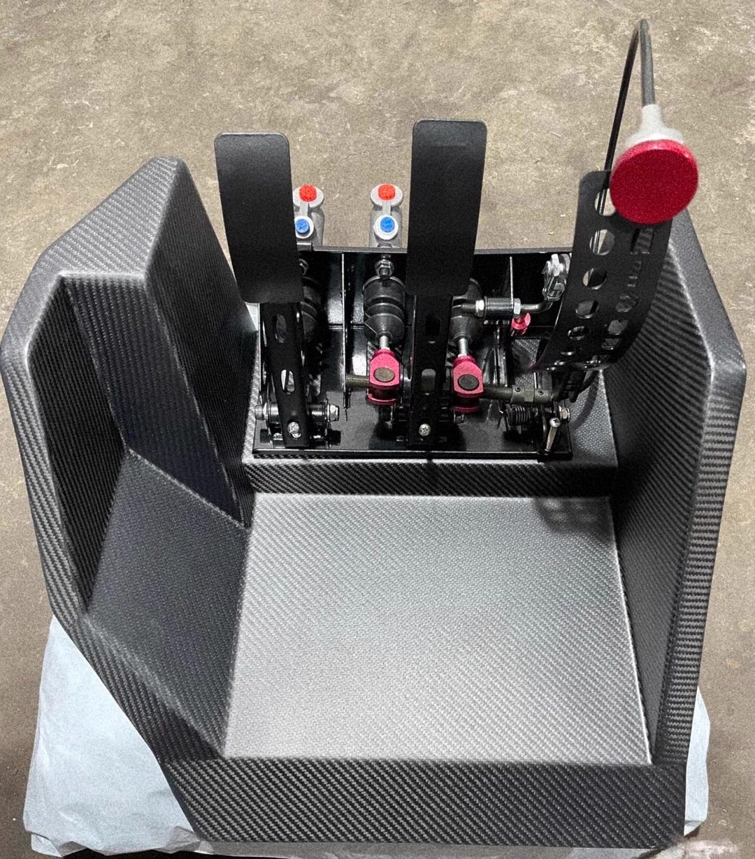 Sim Racing Carbon Fiber Pedal Shield From Race Cars pedals NOT Included ...