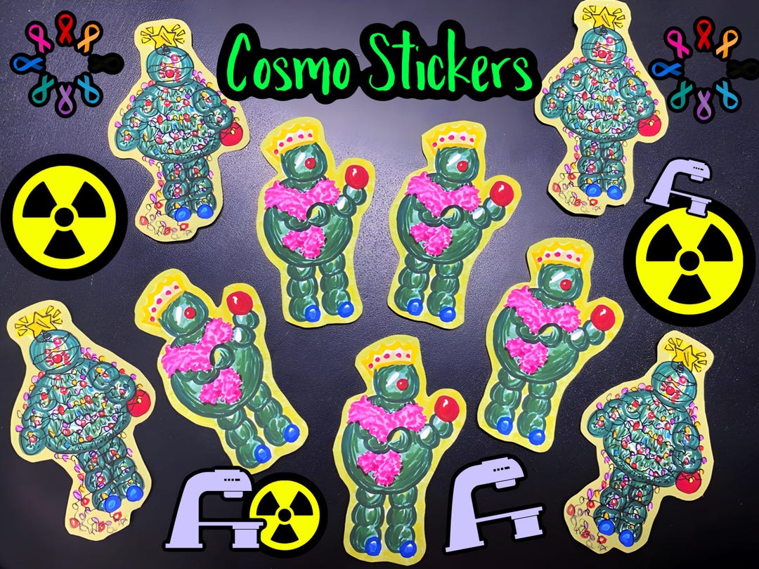 Cosmo Set Varian Mascot Fan Art Stickers for Radiation Therapists ...