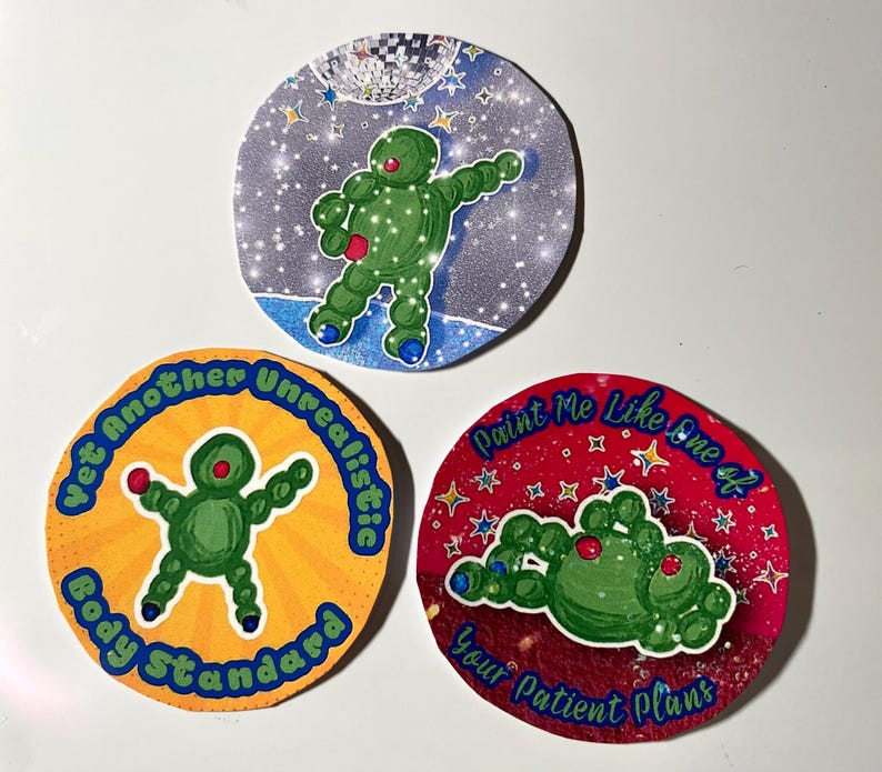 Cosmo 3ct. Set Varian Mascot Fan Art Stickers for Radiation Therapists ...