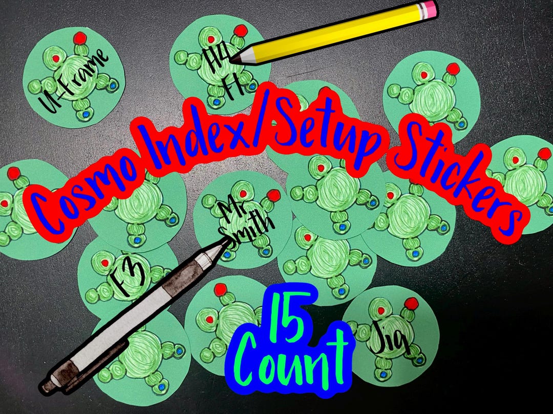 Cosmo Fan Art Stickers: Radiation Therapy Index Setup Stickers (15 ...