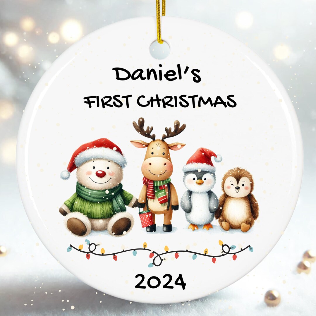 Babys First Christmas Ornament Personalized Babys First Christmas Gift ...