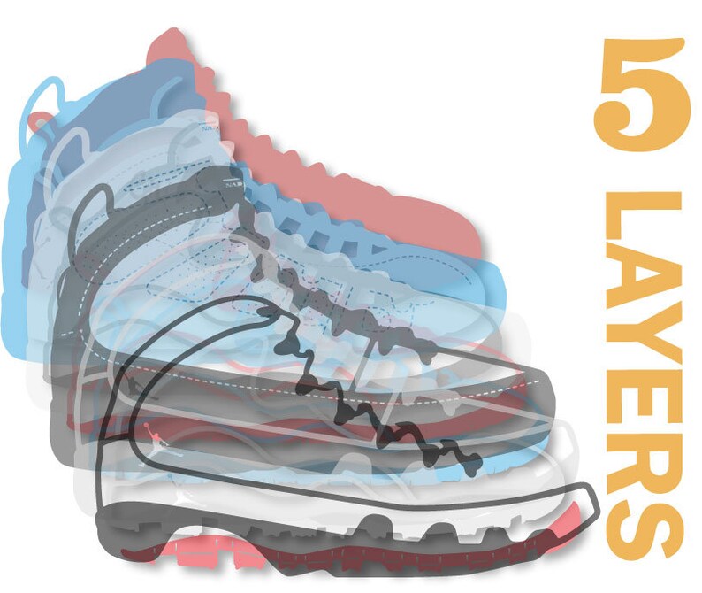 Sneaker Design for Laser Cutting Cnc and Cricut File SVG, AI, EPS - Etsy