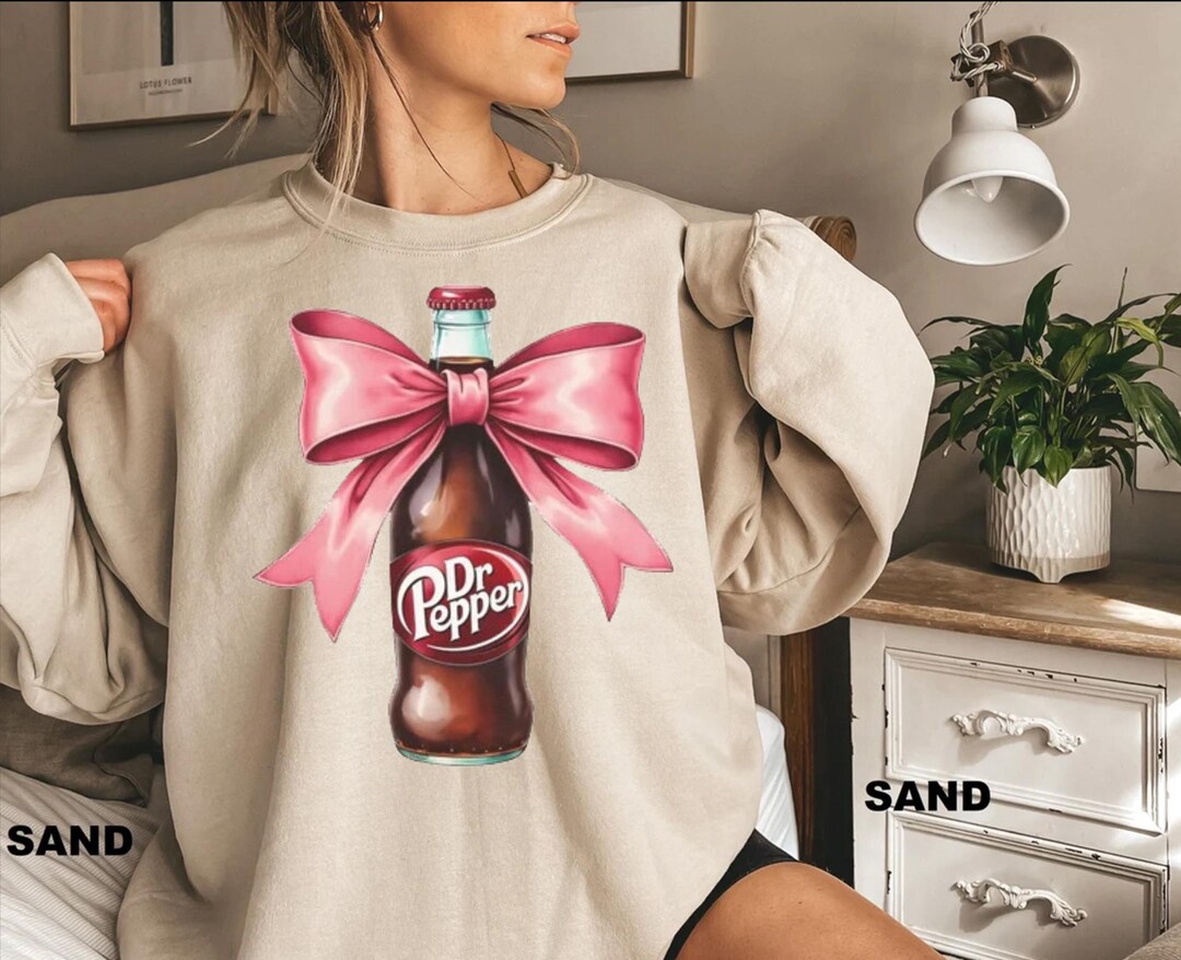 Dr Pepper Sweatshirt, Dr Pepper Hoodie, Pink Bow Coquette, Trendy Dr ...
