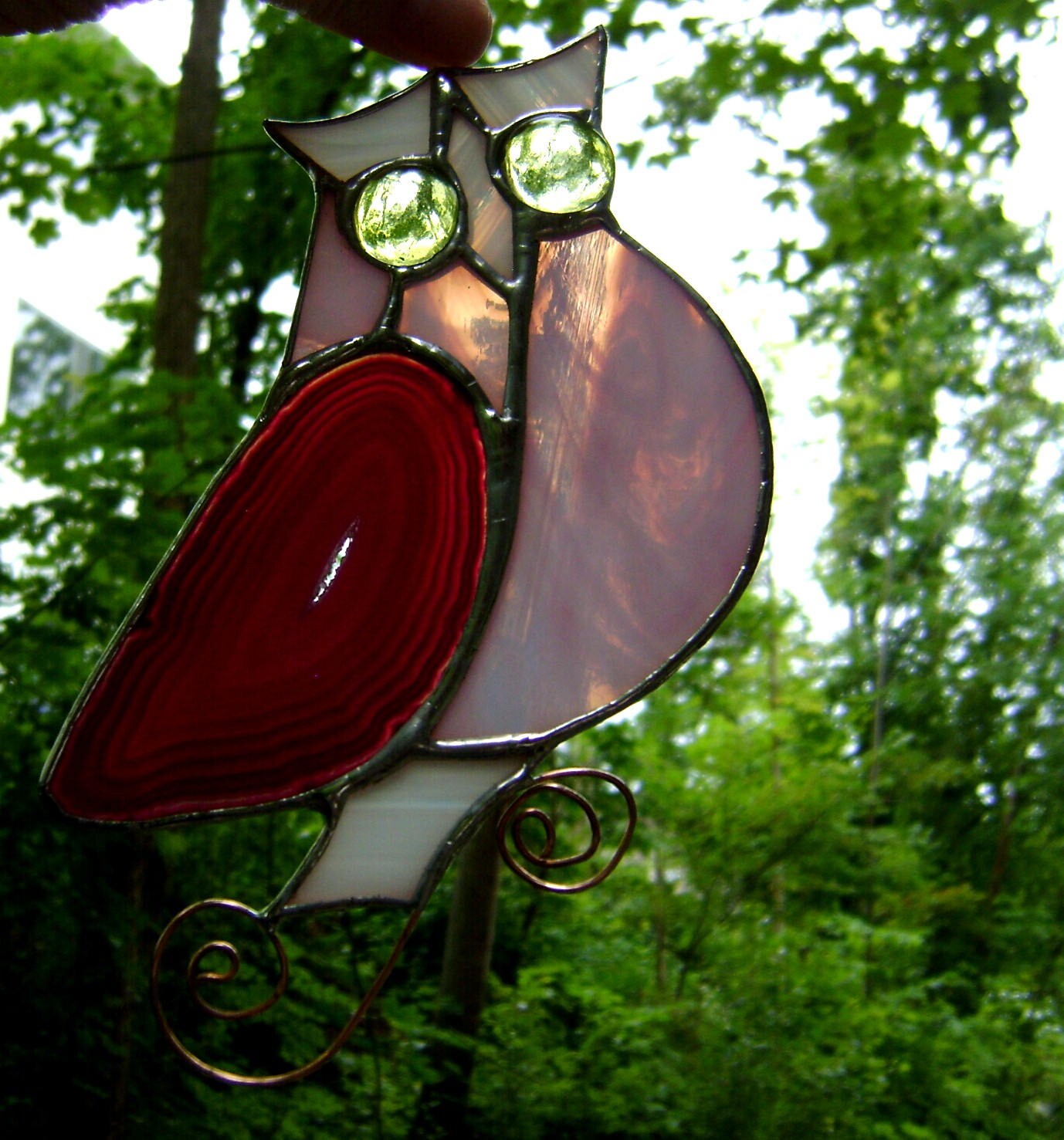 Owls Stained Glass Suncatchers Window Decor Glass Owls | Etsy