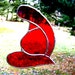 Stained Glass Goddess Art Deco Red Art Glass Goddess Birth Goddess ...