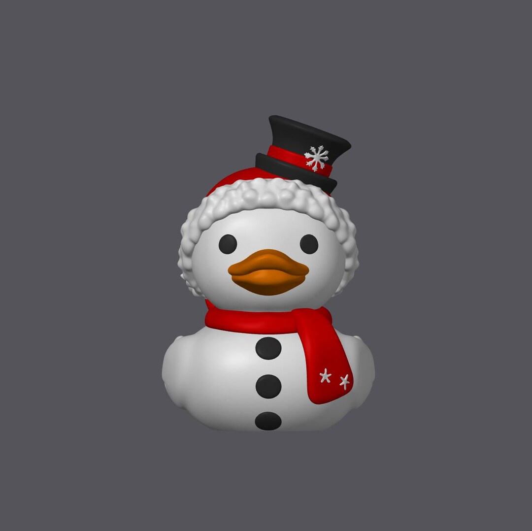 Frosty the Snowman Inspired Collectible Duck – Holiday Cheer in ...