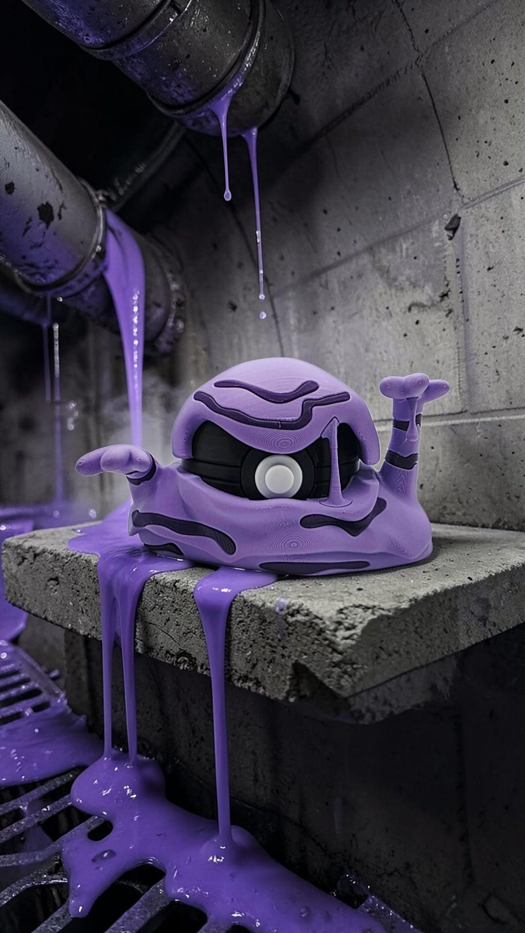 3D Printed Sludge Beast Creature Ball Display – Dripping Ooze Collector ...