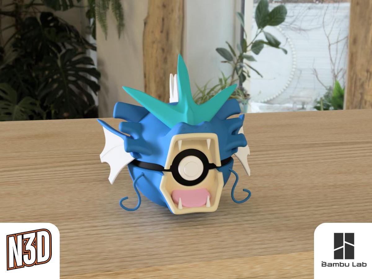 Gyarados Pokeball Unleash the Power - Etsy