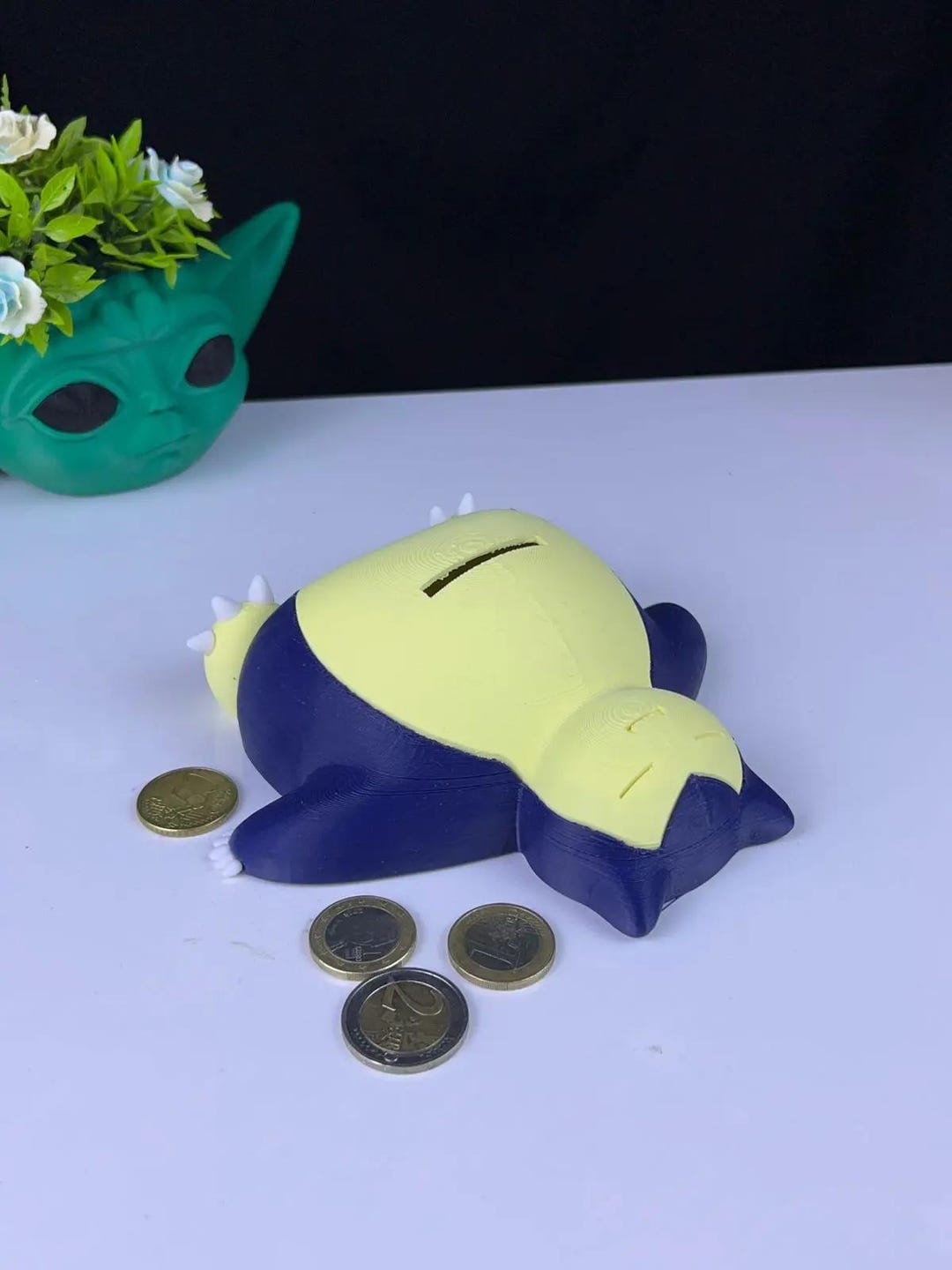 Sleepy Giant Piggy Bank: 3D Printed Coin Holder - Etsy