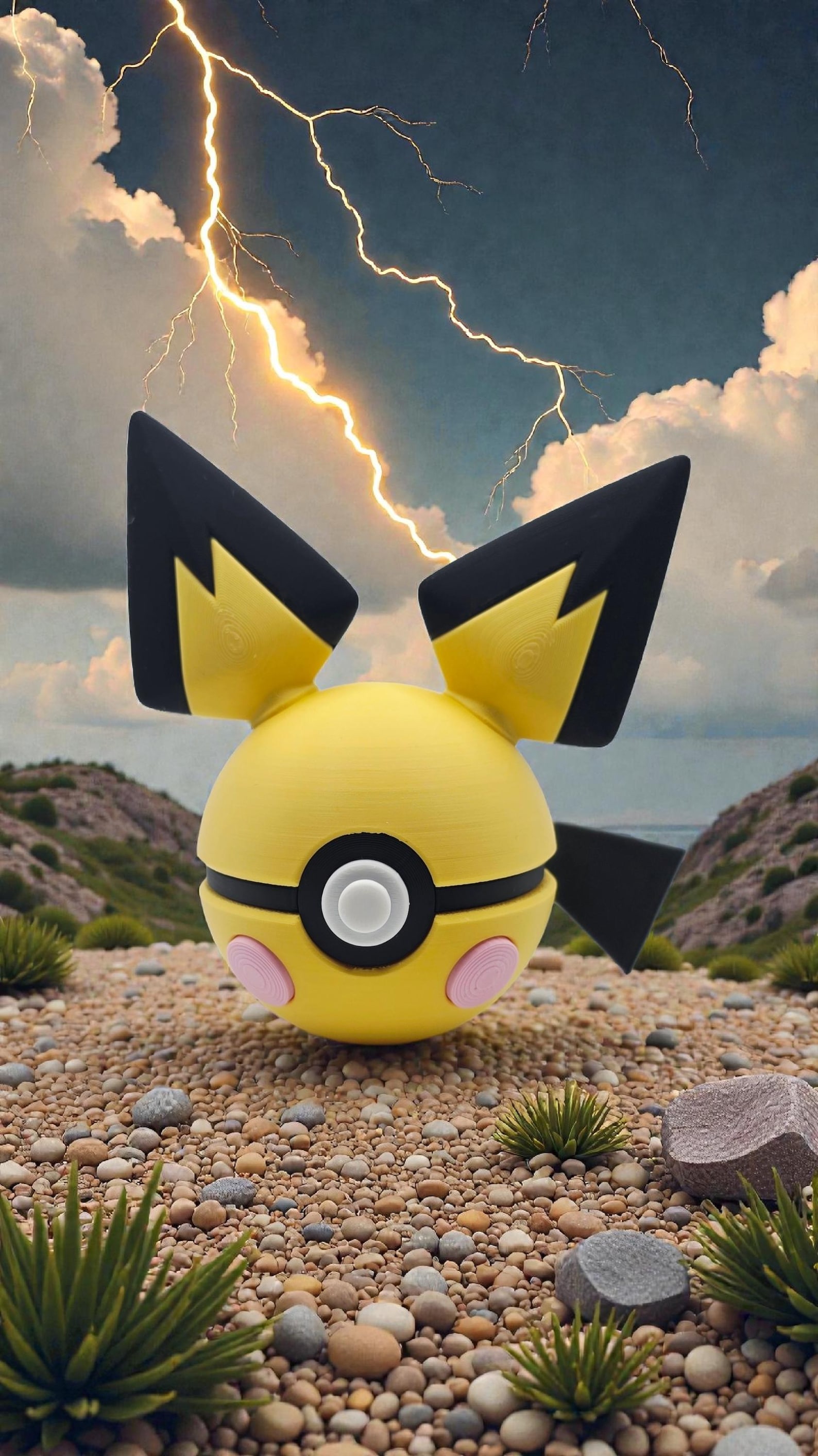 3D Printed Tiny Electric Creature Ball Display Playful Mouse-inspired ...