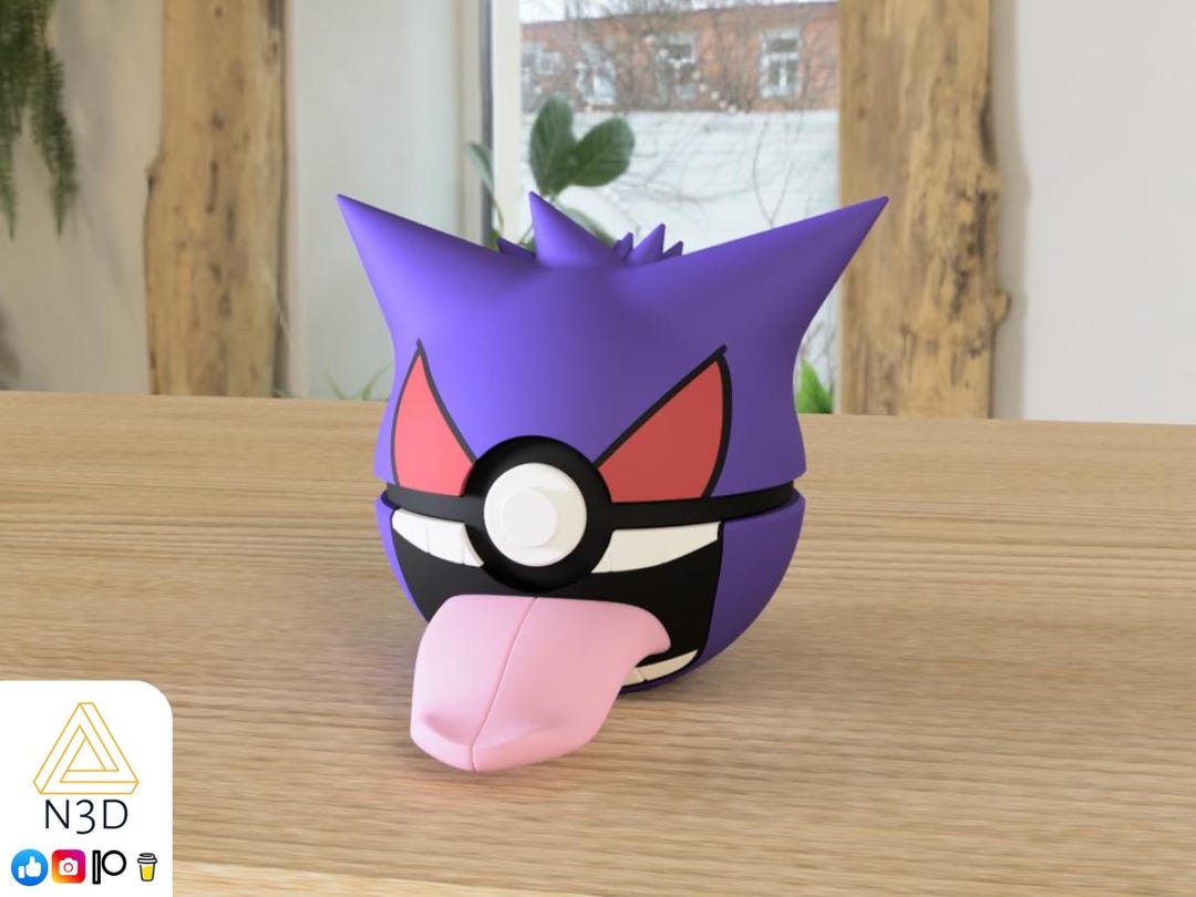 Shadow Grin Inspired Collector Ball – Gengar Mischievous Design - Etsy