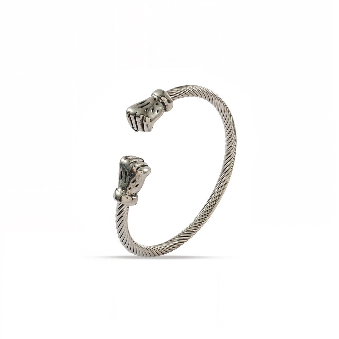Boxing Glove Open Cuff Bracelet for Men | Adjustable Bangle Bracelet ...