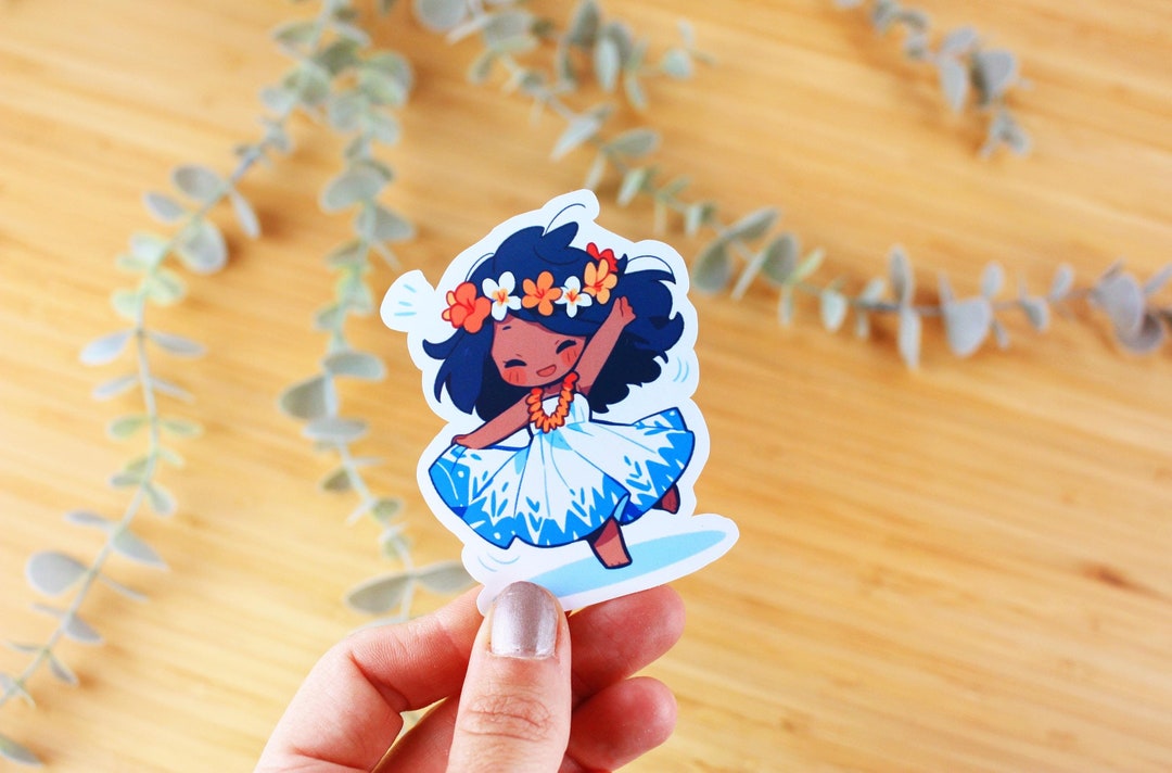 Vinyl Sticker Polynesian Dancer | Sticker to Offer, Water Bottle ...