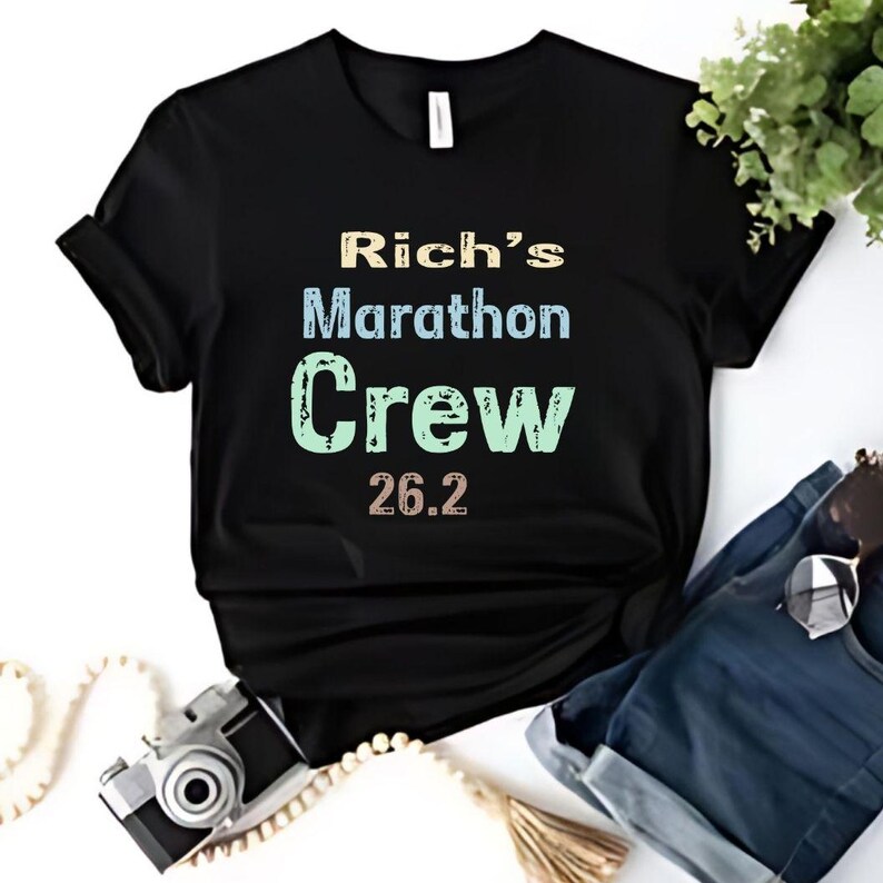 Custom Marathon Crew Shirt, Marathon Squad Matching Tshirt, Marathon ...