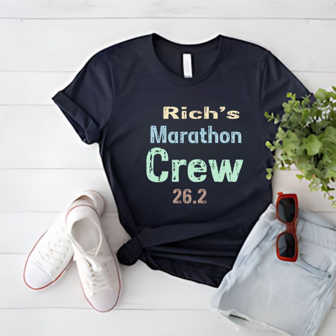 Custom Marathon Crew Shirt, Marathon Squad Matching Tshirt, Marathon ...