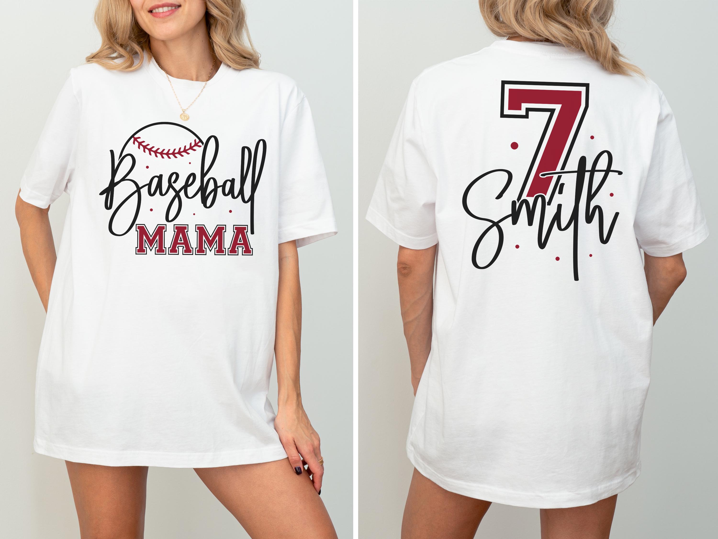 Custom Baseball Mom Shirt – Personalized Senior Baseball Mama Tee - Etsy