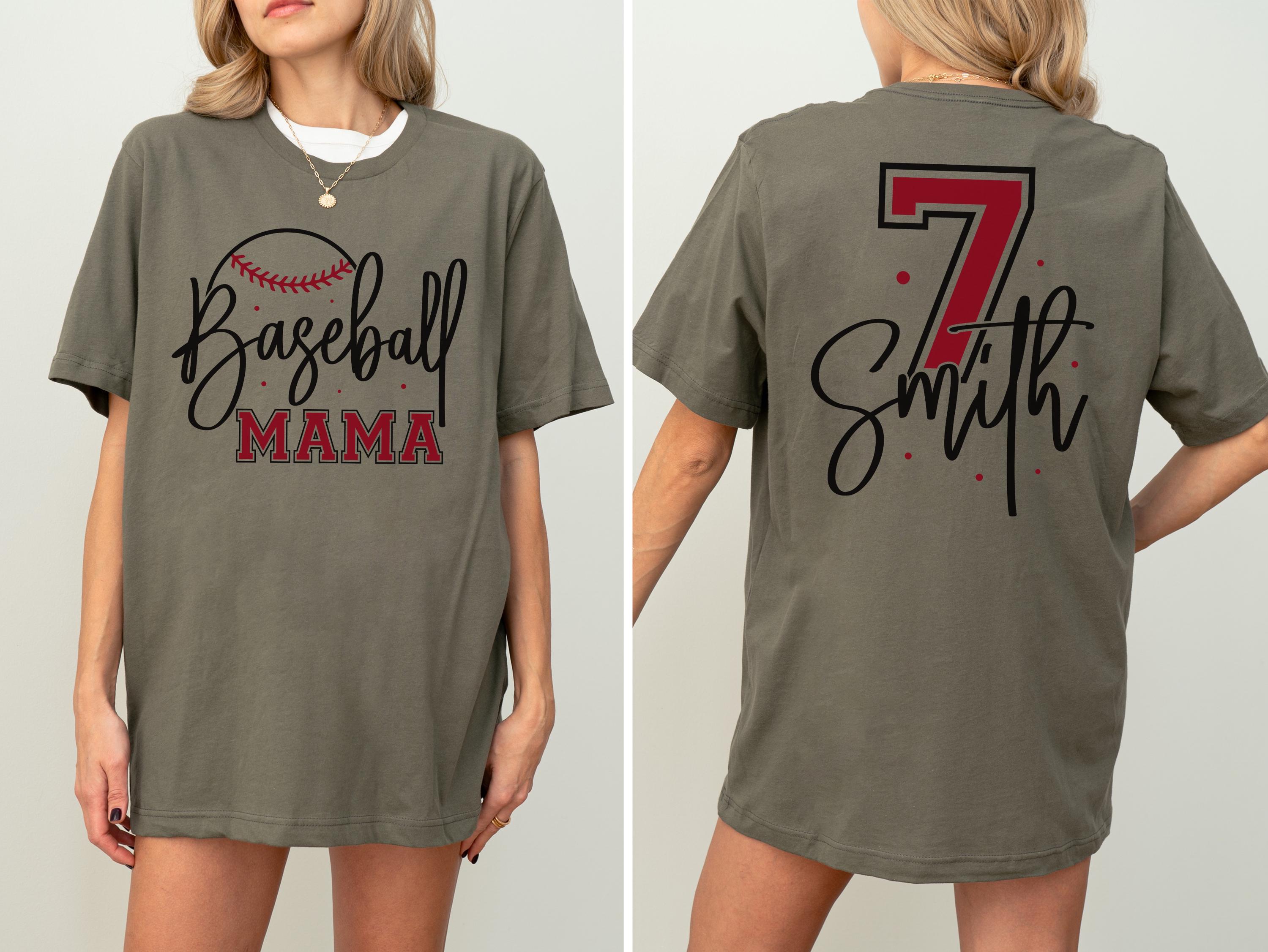 Custom Baseball Mom Shirt – Personalized Senior Baseball Mama Tee - Etsy