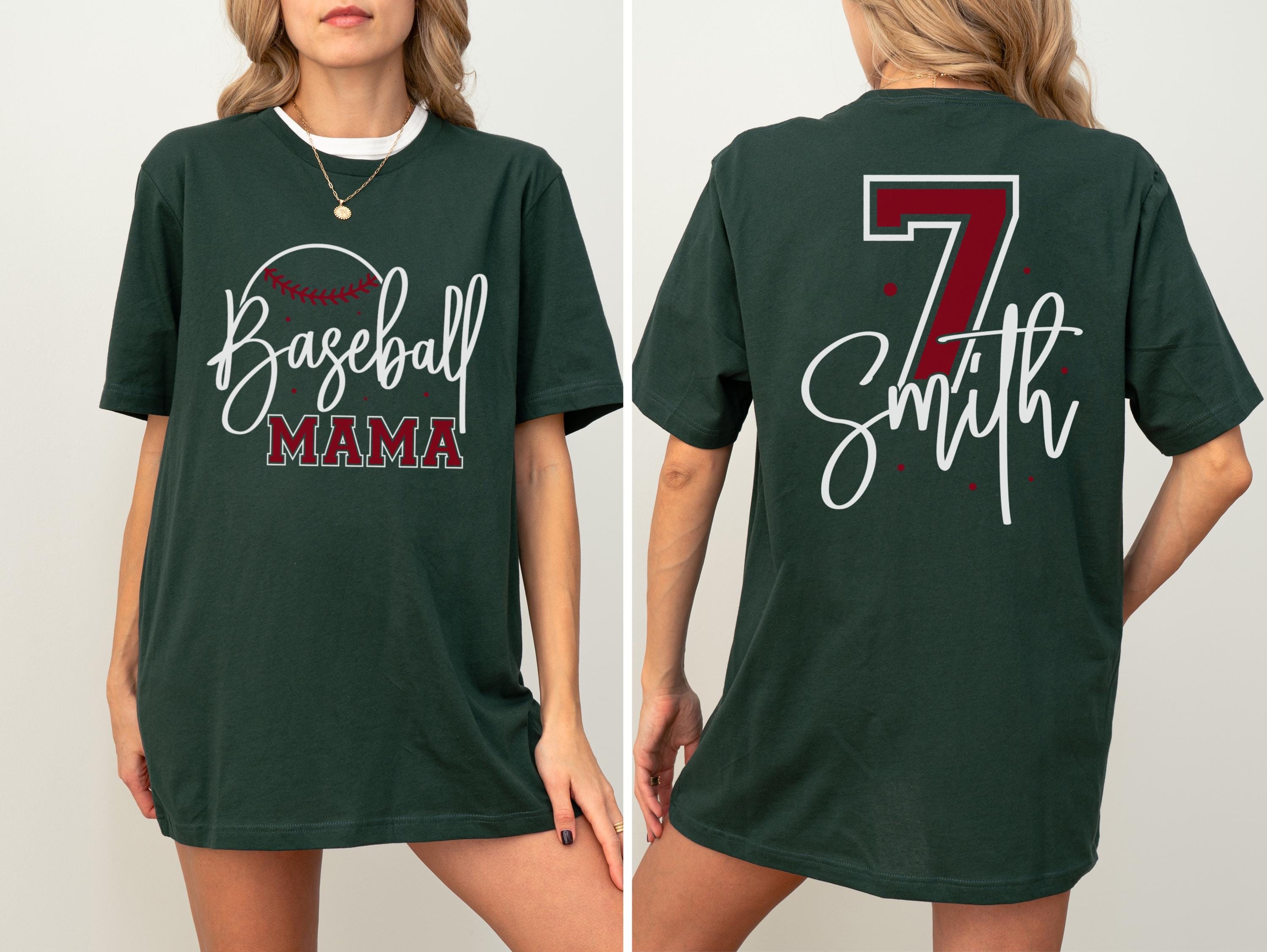 Custom Baseball Mom Shirt – Personalized Senior Baseball Mama Tee - Etsy