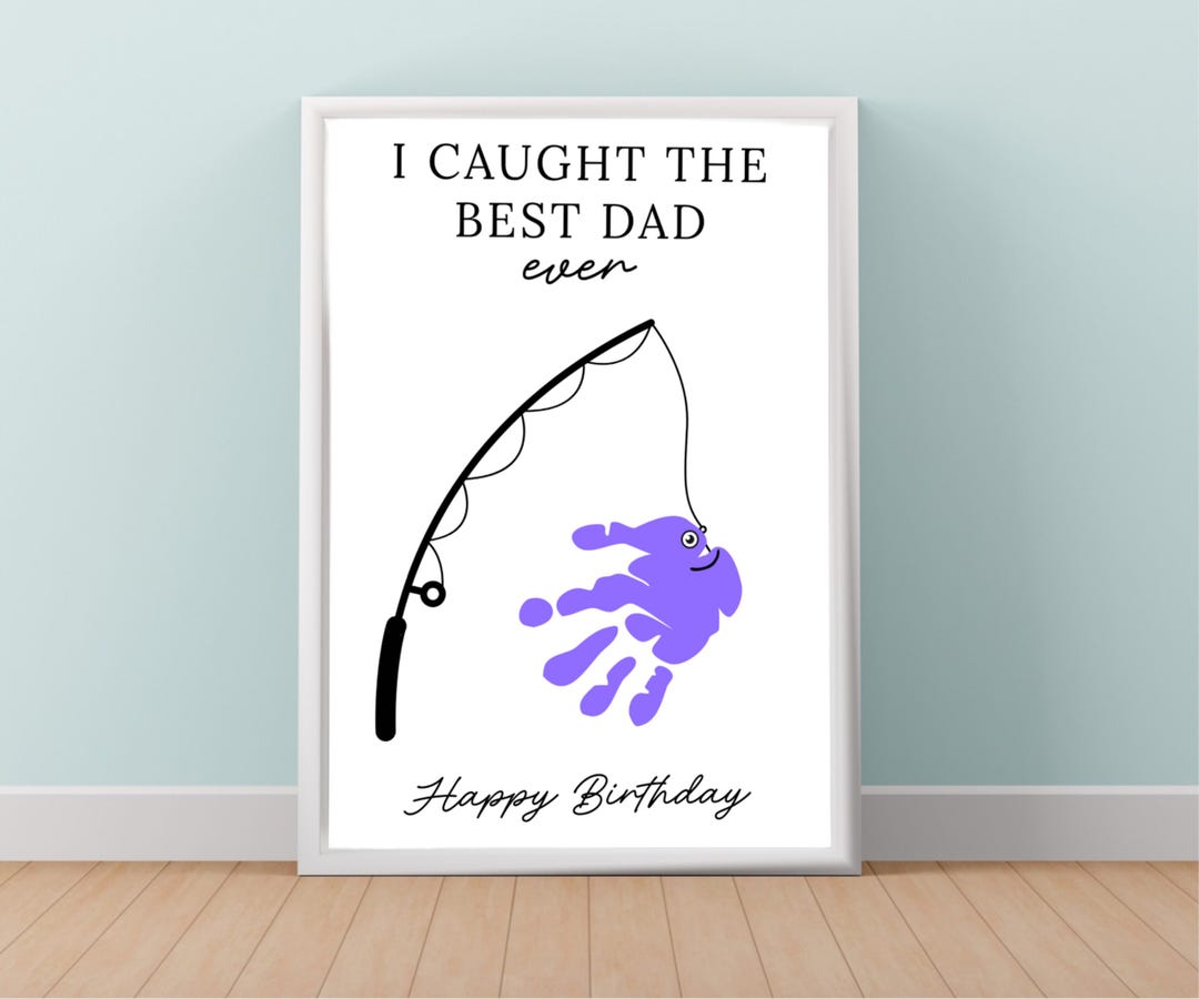 Happy Birthday Handprint Craft for Kids – Printable DIY Gift for Dad ...