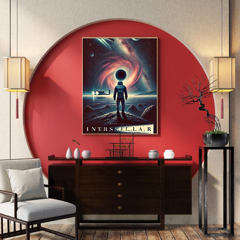 Interstellar Movie Poster, Digital Art, Digital Poster, Original Desing ...