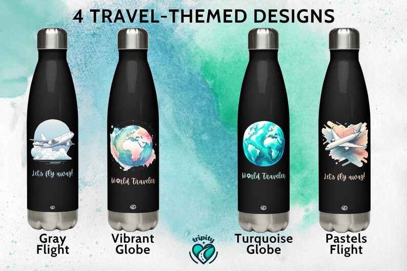 Stainless Steel Water Bottle|thermal Water Bottle|17oz,500 Ml Drinking ...