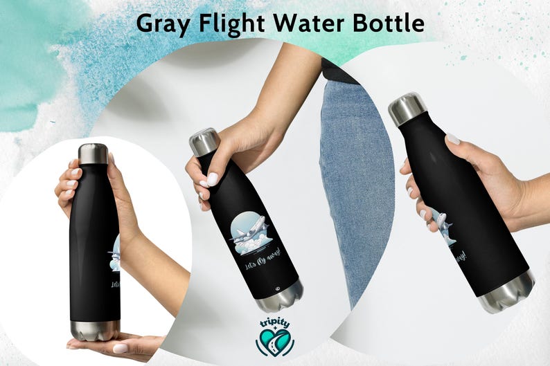 Stainless Steel Water Bottle|thermal Water Bottle|17oz,500 Ml Drinking ...