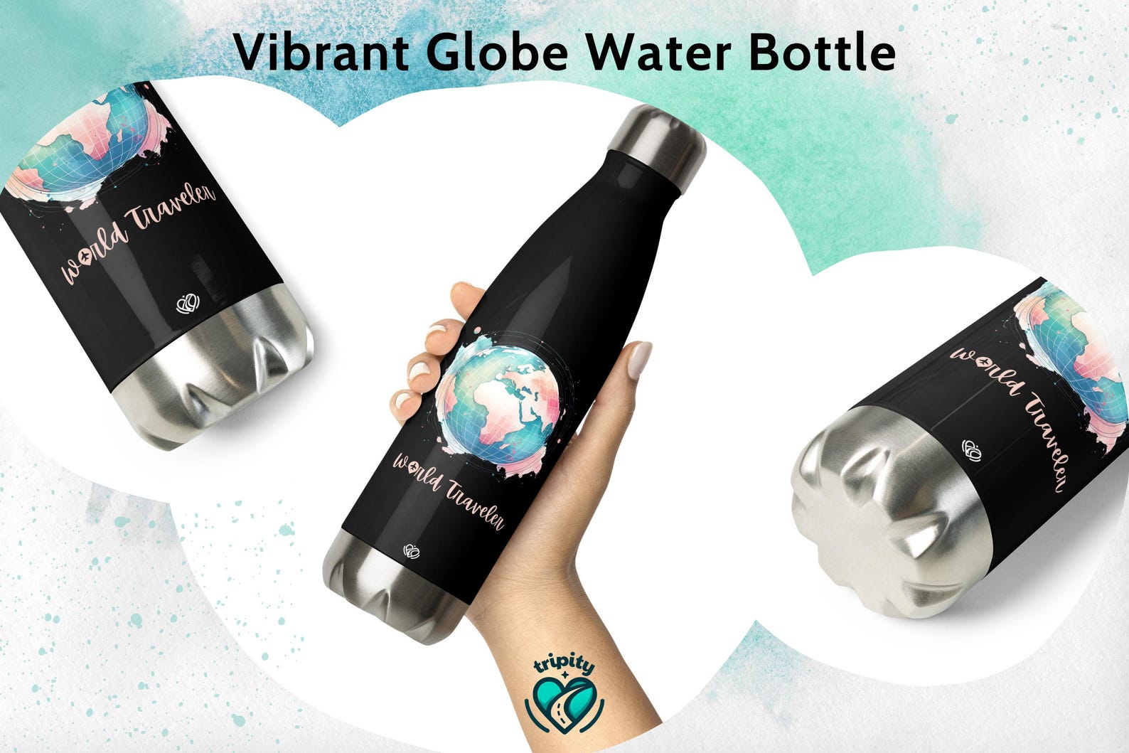 Stainless Steel Water Bottle|thermal Water Bottle|17oz,500 Ml Drinking ...