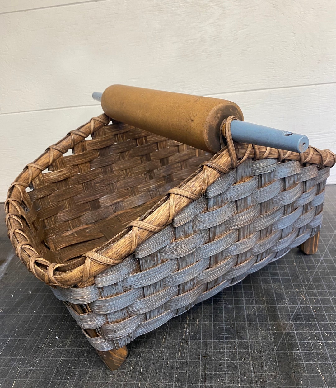 Kitchen Cookbook Basket - Blue - Etsy