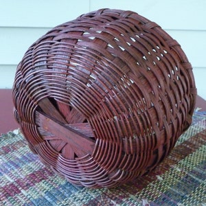 Little Red Round Basket - Etsy