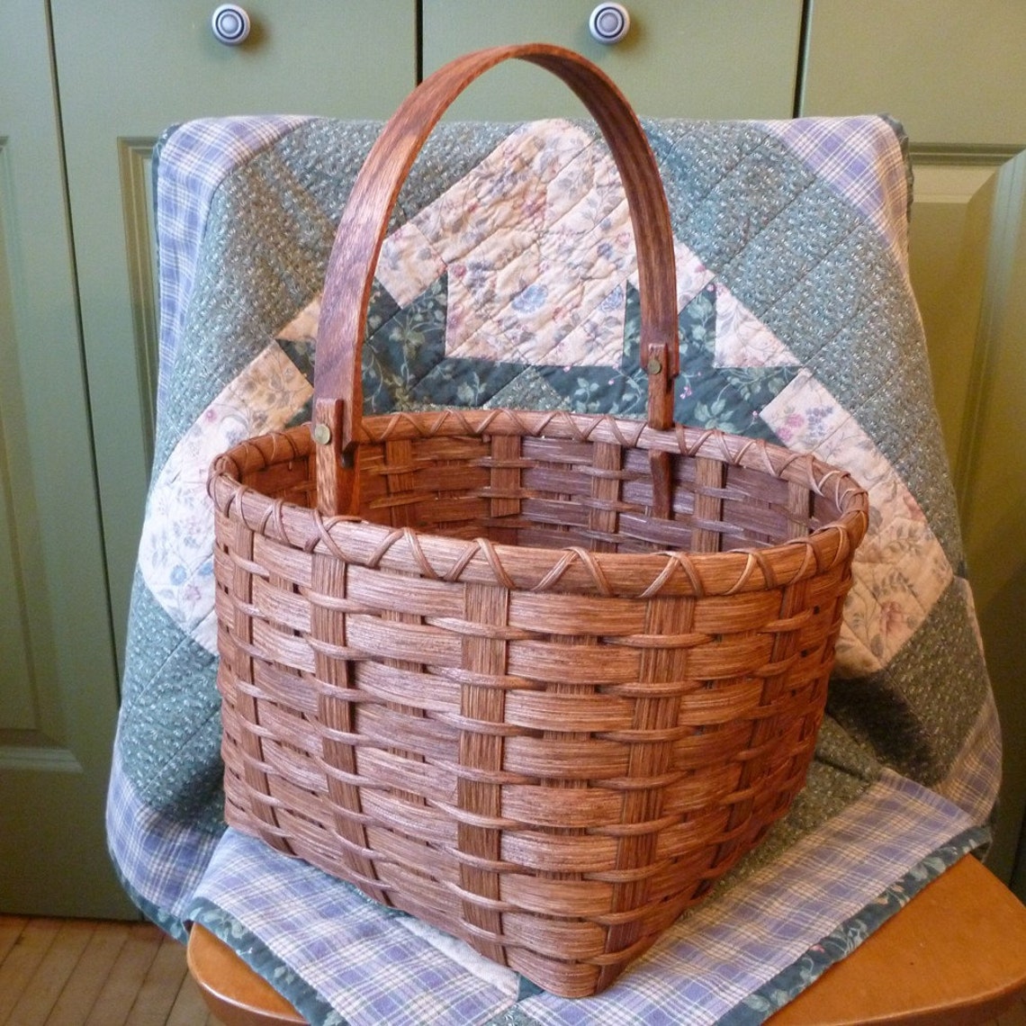 Swing-handled Country Basket - Etsy