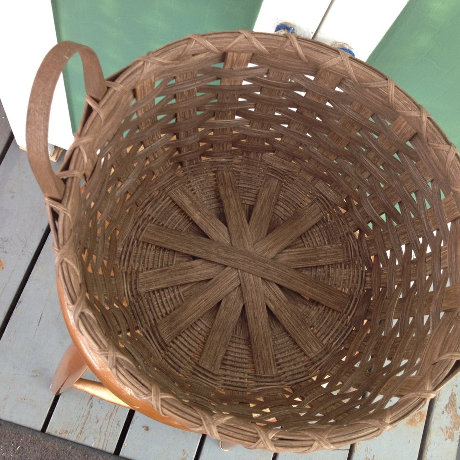 Footed Wool Basket - Etsy