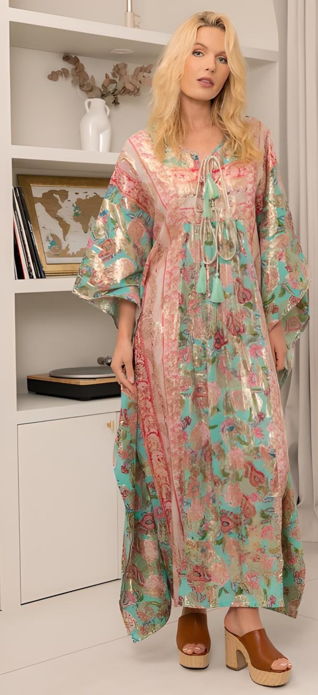 Luxury Moroccan Style Abaya Dress. Muslim Dress, Bohemian, Boho, Boho ...
