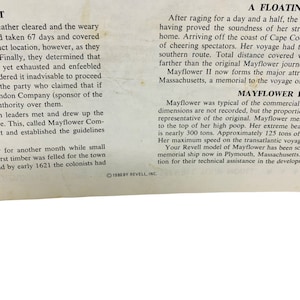 Mayflower 1980 Revell Ship Building Instructions - Etsy