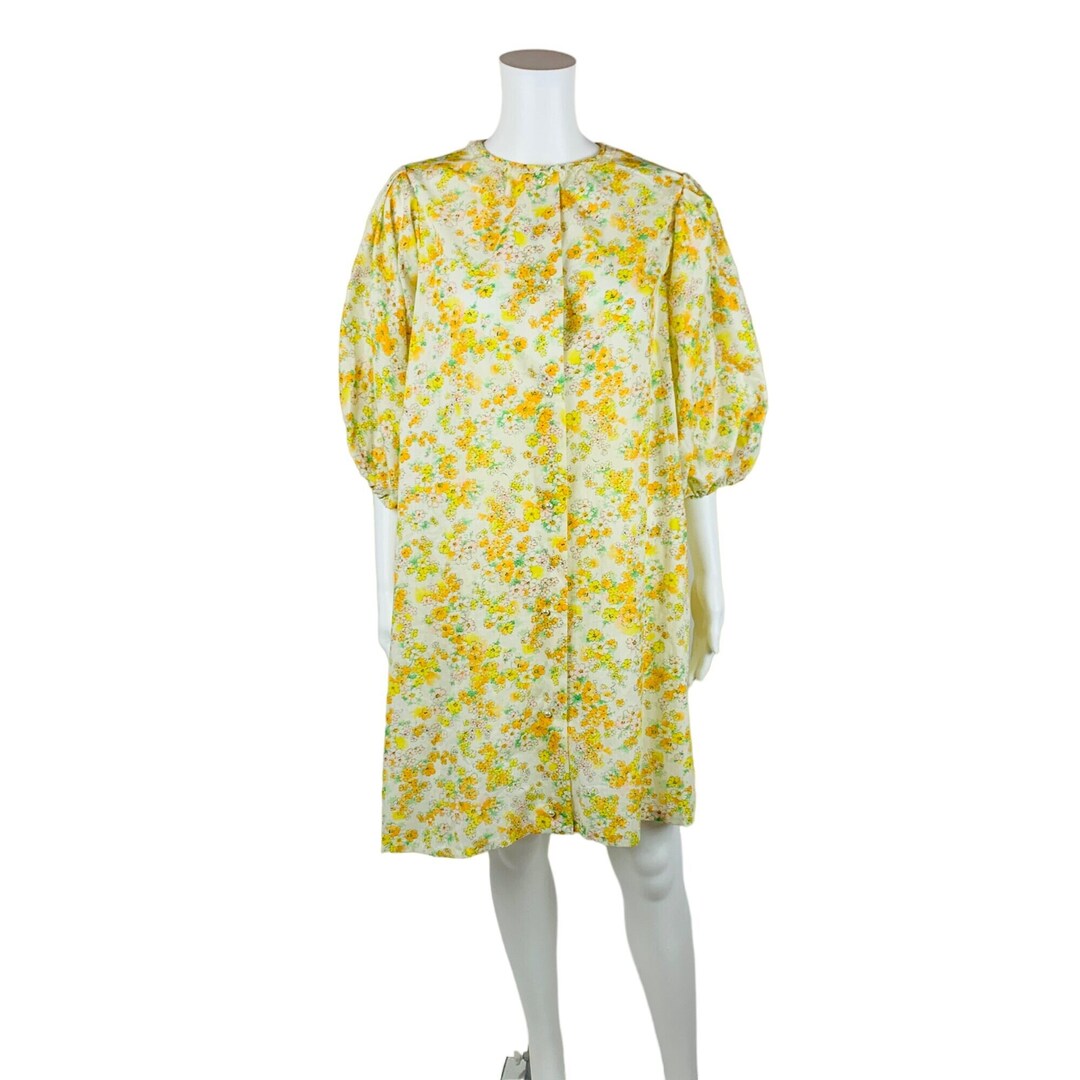 Vintage 60s Floral Robe Flower Power House Dress Lady Weldon - Etsy