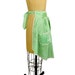 Vintage Half Apron Green White Checkered Orange Stitching Ric Rac - Etsy
