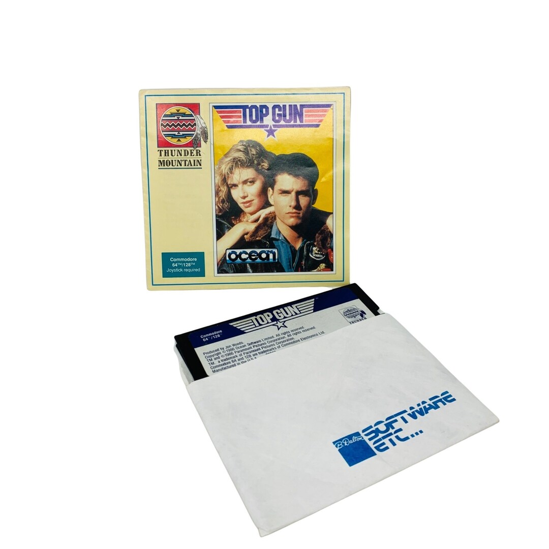 Thunder Mountain Top Gun Commodore 64/128 Floppy Disk Computer Game ...