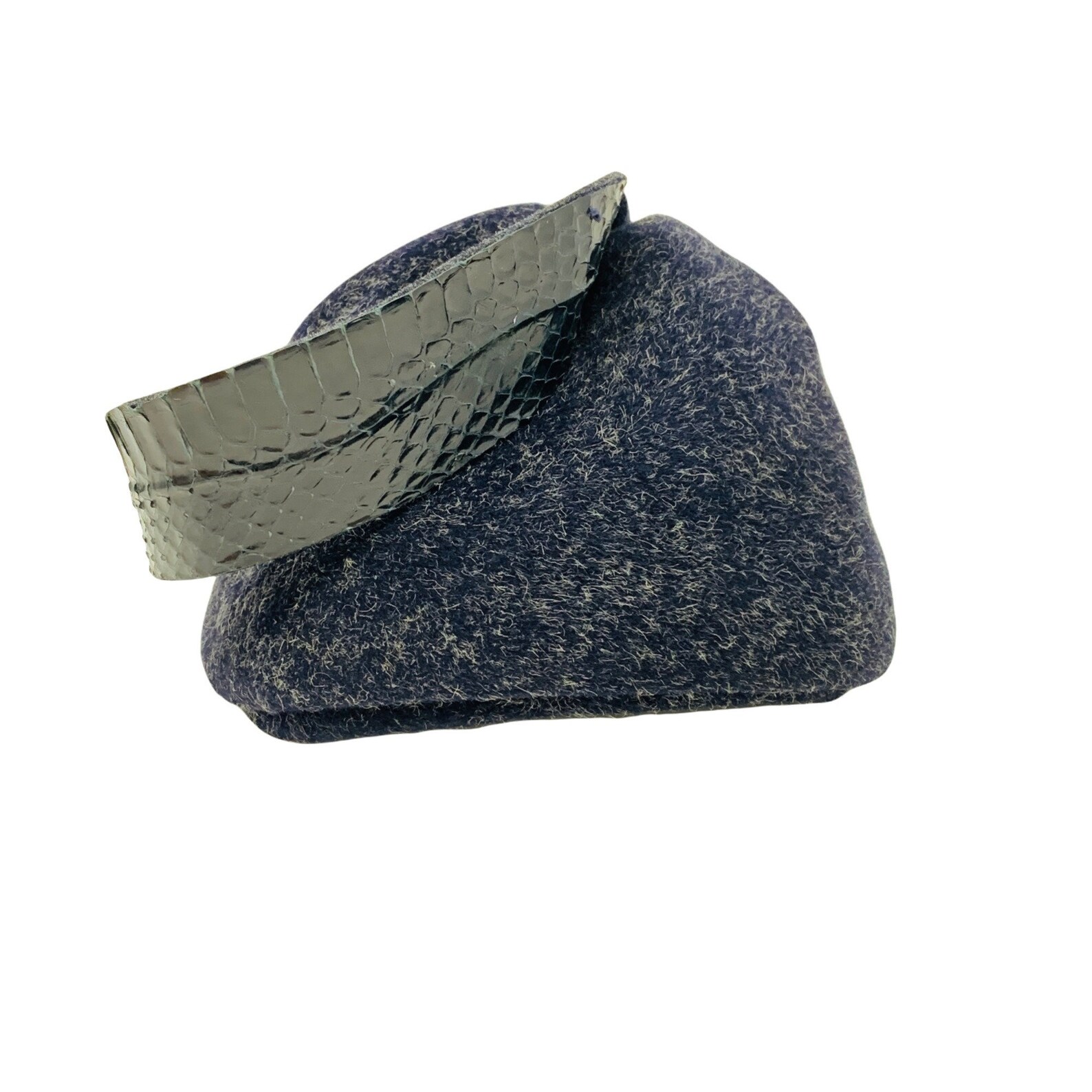 Vintage 1950s Navy Wool Architectural Cap Colby Hat - Etsy