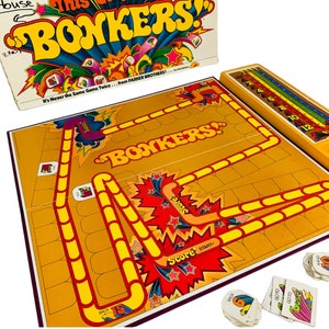 Vintage 1970s Bonkers Board Game Incomplete - Etsy