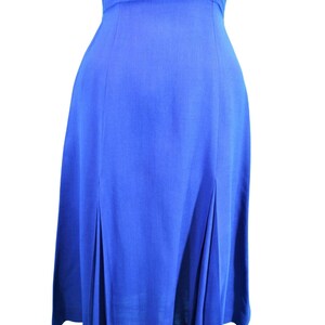 Vintage 1960s Solid Day Dress Cobalt Blue Alison Ayres | W 24" - Etsy