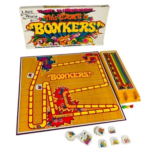 Vintage 1970s Bonkers Board Game Incomplete - Etsy